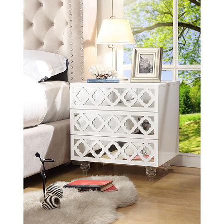 Click here for Francesca 3-Drawer Nightstand  One Size  White prices