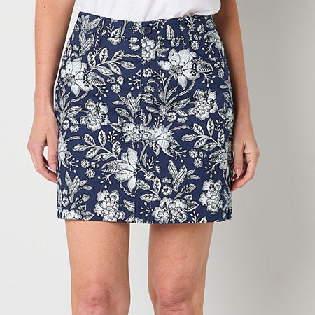 Click here for St. Johns Bay Womens Mid Rise Skort  10  Blue prices