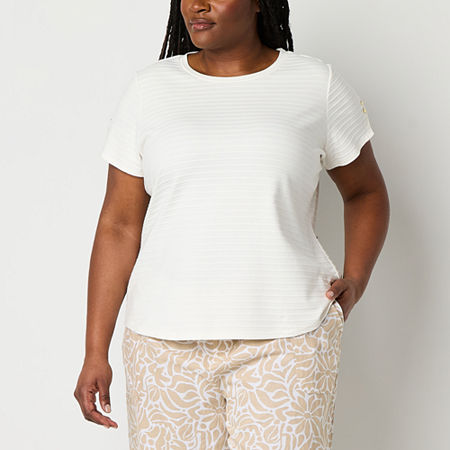 Click here for Liz Claiborne Womens Plus Round Neck Short Sleeve... prices