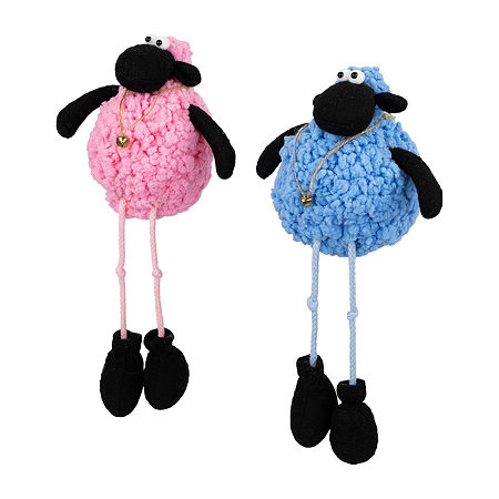 Click here for Northlight 13 Pink And Blue Boy And Girl Plush Lam... prices
