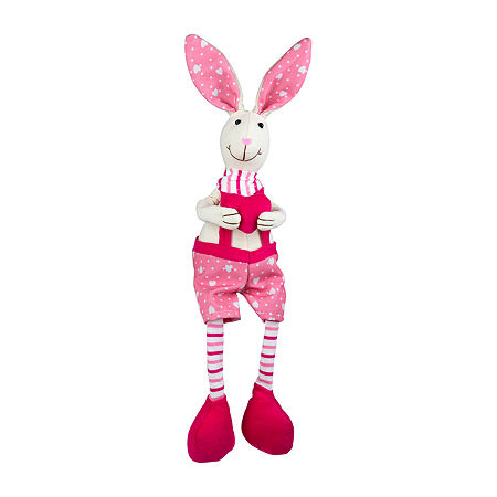 Click here for Northlight 17 Pink And Cream Boy Sitting Rabbit Wi... prices