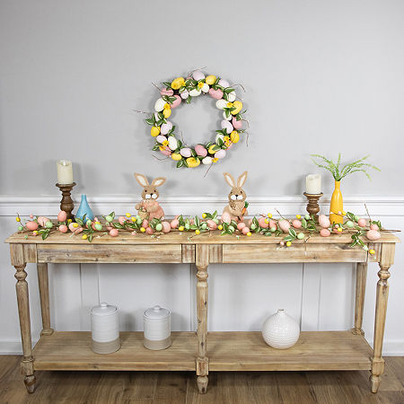 Click here for Northlight 22 Pink And Yellow Eggs And Flower Buds... prices