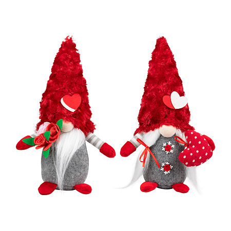 Click here for Northlight 12 Red And Gray Fuzzy Hat Valentines Da... prices