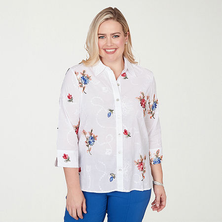 Click here for Alfred Dunner Womens 3/4 Sleeve Blouse  X-large  W... prices