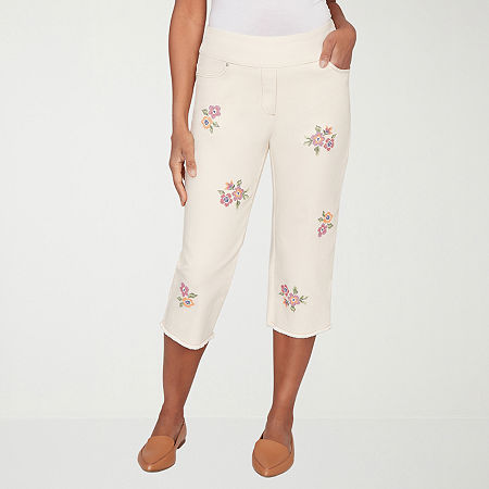 Click here for Alfred Dunner Womens Straight Capri Pant  8  Beige prices