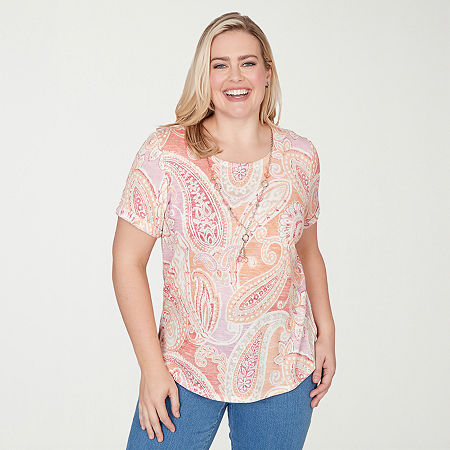 Click here for Alfred Dunner Womens Crew Neck Short Sleeve T-Shir... prices