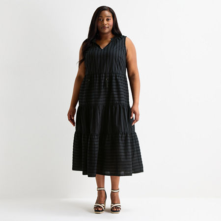 Click here for Liz Claiborne Womens Plus Sleeveless Midi Peasant... prices