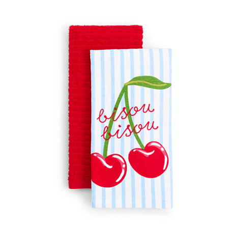 Click here for Layerings Cherry Kiss 2-pc. Kitchen Towel Set  One... prices