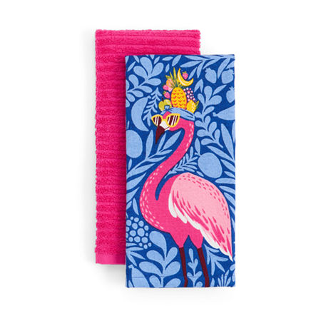 Click here for Layerings Pink Flamingo 2-pc. Kitchen Towel Set  O... prices