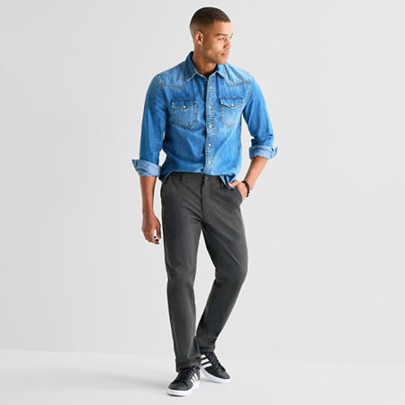 Click here for mutual weave Standard Chino Mens Slim Fit Flat Fro... prices