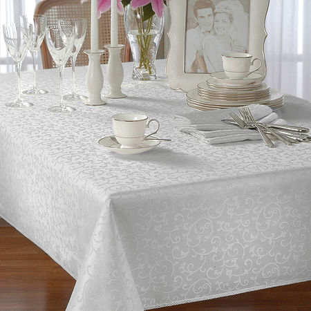 Click here for Lenox Opal Innocence Oblong 60 x 120 Tablecloth -... prices