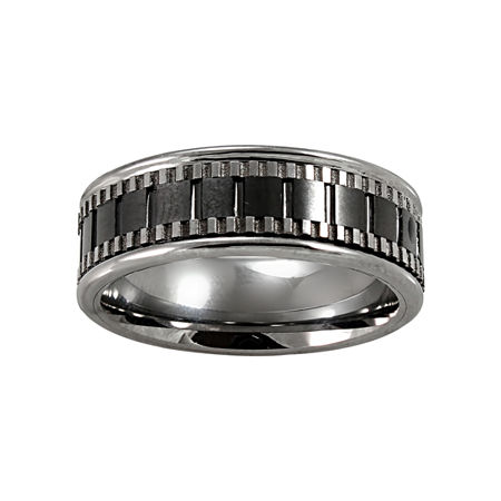 Click here for Mens Stainless & Ceramic Textured Wedding Band  10 prices