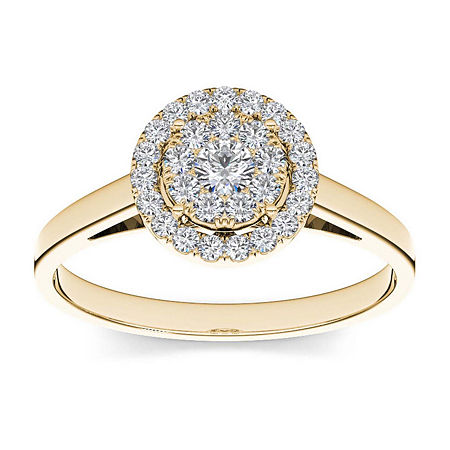 Click here for 1/3 CT.T.W. Natural Diamond 10K Yellow Gold Round... prices