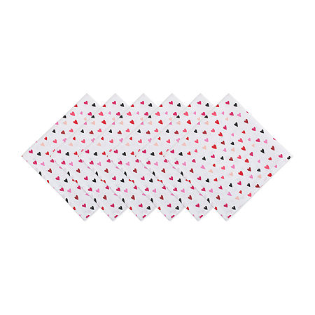 Click here for Design Imports Confetti Hearts Print 6-pc. Napkins... prices