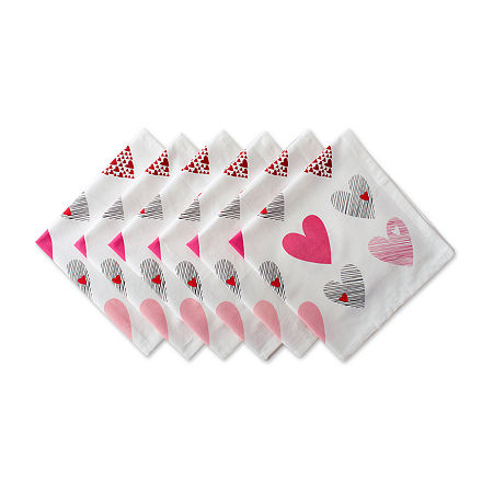 Click here for Design Imports Hearts Collage Print 6-pc. Napkins... prices