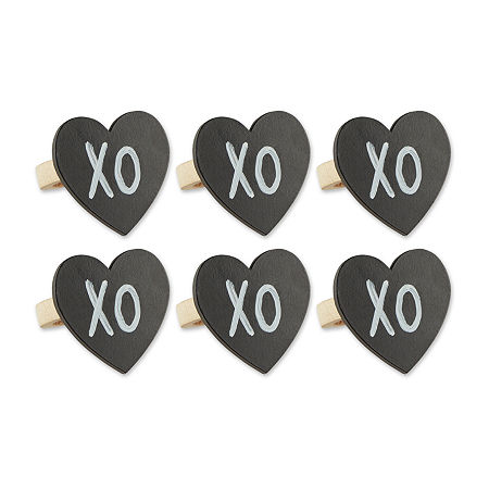 Click here for Design Imports Heart Chalkboard Napkin Ring  Set o... prices
