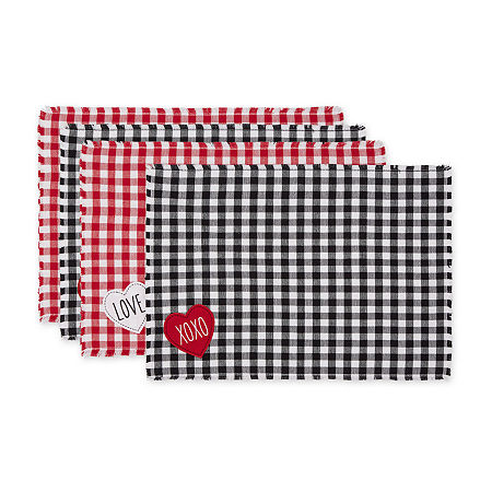 Click here for Design Imports Love Xoxo Checkers Embellished Plac... prices