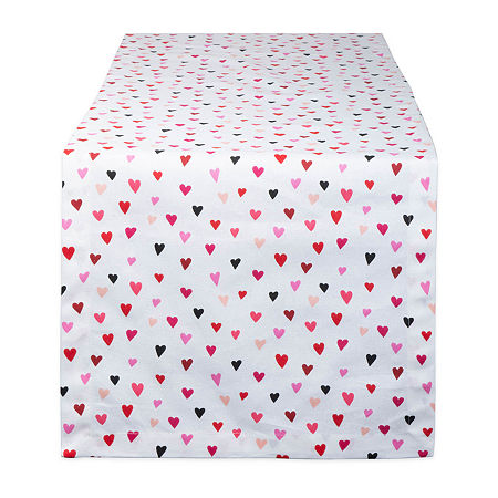 Click here for Design Imports Confetti Hearts Print Table Runner... prices