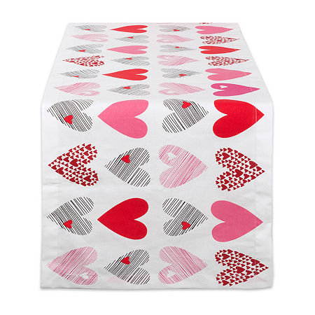 Click here for Design Imports Hearts Collage Print Table Runner... prices