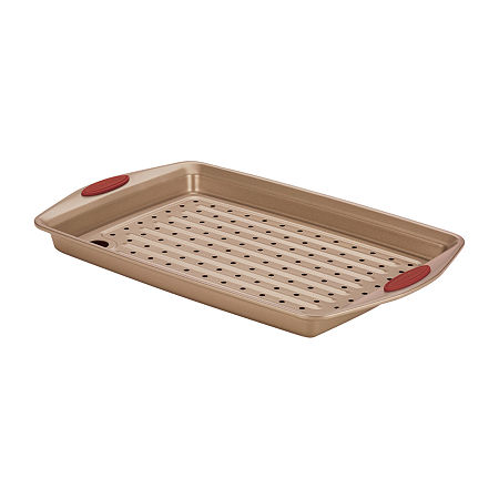 Rachael Ray Cucina 2-Pc Baking Sheet & Crisper Set - Cranberry