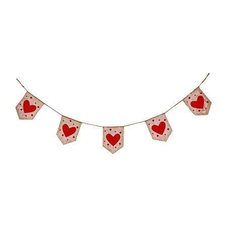Click here for National Tree Co. 6 Ft. V Red Hearts And Dots Vale... prices