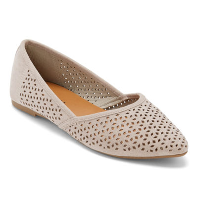 Arizona Jean Co Womens Julian Pointed Toe Ballet Flats - JCPenney