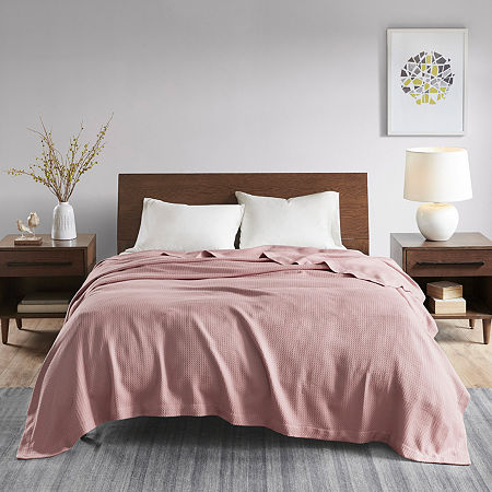 Madison Park Egyptian Cotton Blanket  Twin - Rose