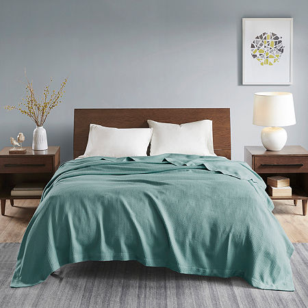 Madison Park Egyptian Cotton Blanket  Full/Queen - Teal