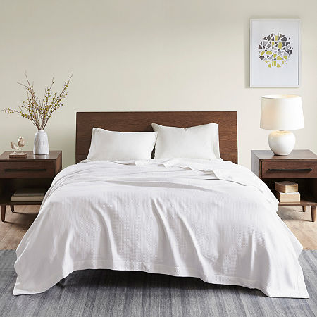 Madison Park Egyptian Cotton Blanket  King - White