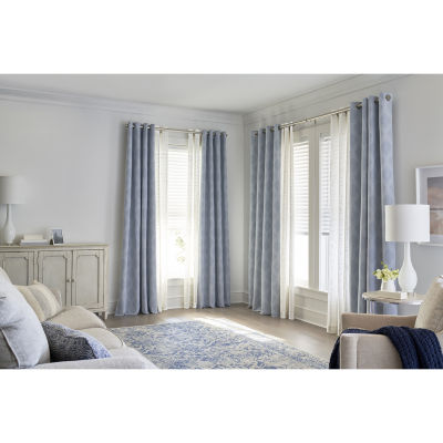 Fieldcrest Heritage Davina Intertwining Vines Grommet Top Energy Saving ...