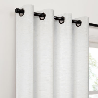 Fieldcrest Catalina Grommet Top Light-Filtering Single Curtain Panel ...