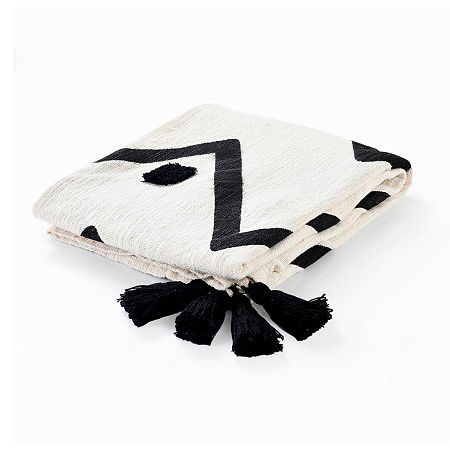 Click here for Lr Home Owen Tribal Throw  One Size  Black prices