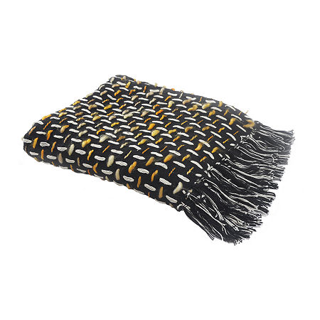 Click here for Lr Home Rony Geometric Washable Throw  One Size  B... prices