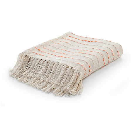 Click here for Lr Home Tony Stripe Reversible Throw  One Size  Wh... prices