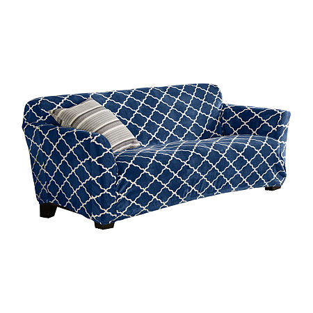 Click here for Linery Stretch Velvet Plush Sofa Slipcover  One Si... prices
