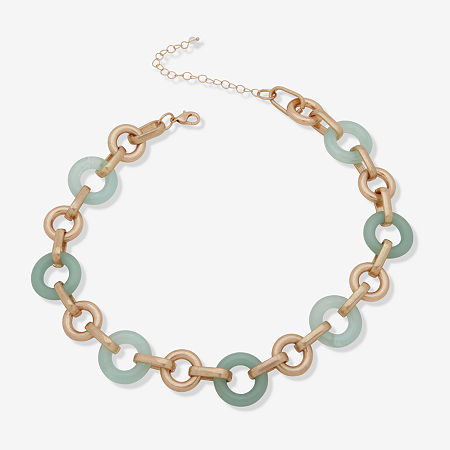 Click here for a.n.a Gold Tone Womens 17 Inch Collar Necklace  On... prices