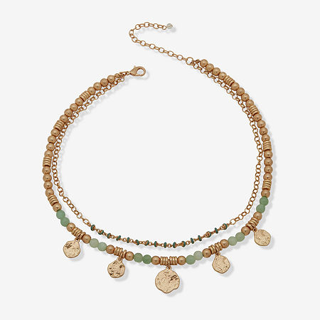 Click here for a.n.a Gold Tone Womens 22 Inch Strand Necklace  On... prices