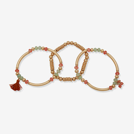 Click here for a.n.a Gold Tone Womens 3-pc. Bracelet Set  One Siz... prices