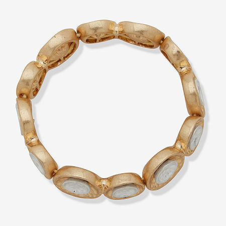 Click here for a.n.a Two Tone Hammered Womens Stretch Bracelet  O... prices