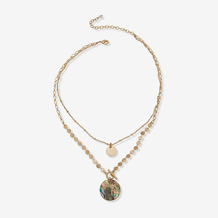 Click here for a.n.a Gold Tone Toggle Womens 18 Inch Pendant Neck... prices