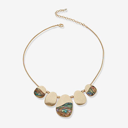 Click here for a.n.a Gold Tone Womens 16 Inch Collar Necklace  On... prices