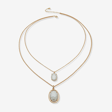 Click here for Worthington Gold Tone Womens White 27 Inch Strand... prices