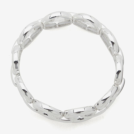 Click here for Worthington Silver Tone Womens Stretch Bracelet  O... prices