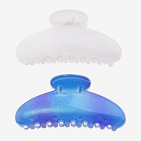 Click here for Arizona Half Moon Blue & White 2-pc. Hair Clip  On... prices