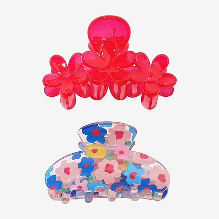 Click here for Arizona Red & Floral 2-pc. Hair Clip  One Size  Mu... prices