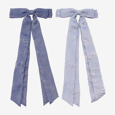 Click here for Arizona Blue Denim 2-pc. Hair Bow  One Size  Blue prices