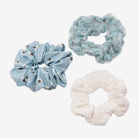 Click here for Arizona 3-pc. Light Blue Floral Hair Ties  One Siz... prices