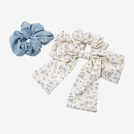 Click here for Arizona 2-pc. Denim Bow Hair Ties  One Size  Blue prices