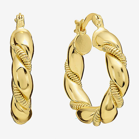 Click here for Silver Reflections Twisted Womens 14K Gold Over Br... prices