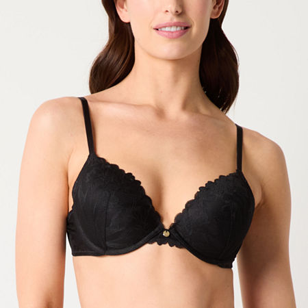Click here for Ambrielle Tulip Lace Push Up Bra 364790  B  Black prices